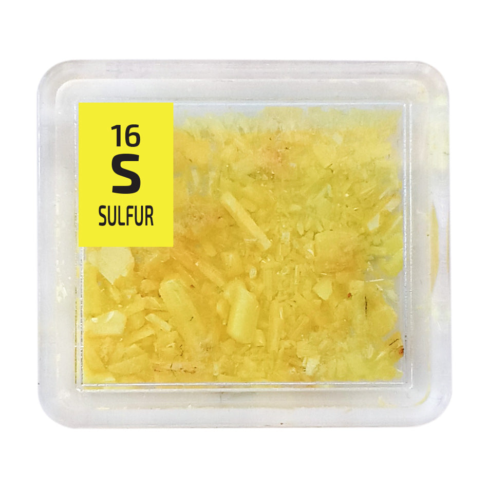 Sulfur Translucent Crystal Periodic Element Tile | The Periodic Element ...