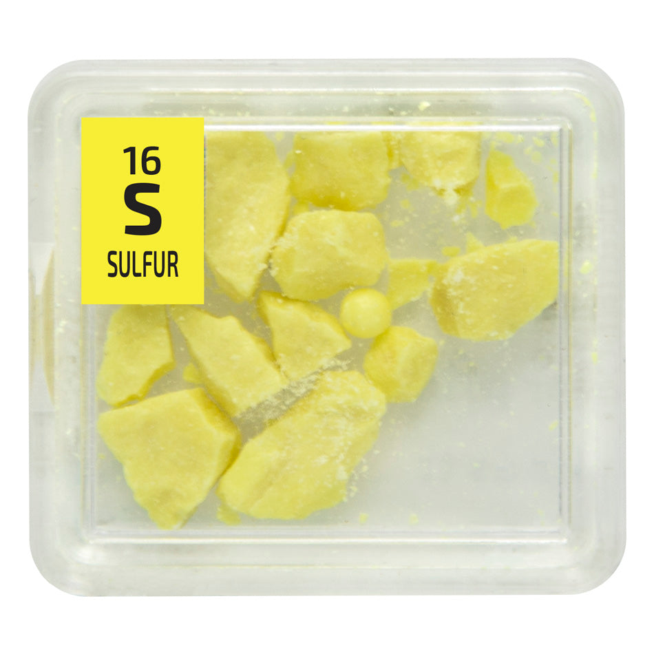 Sulfur Pieces Periodic Element Tile | The Periodic Element Guys