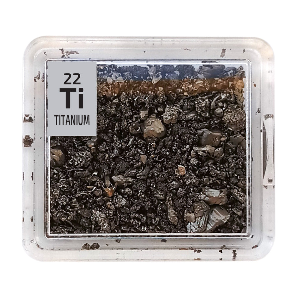 Titanium Metal Crystals Periodic Element Tile | The Periodic Element Guys