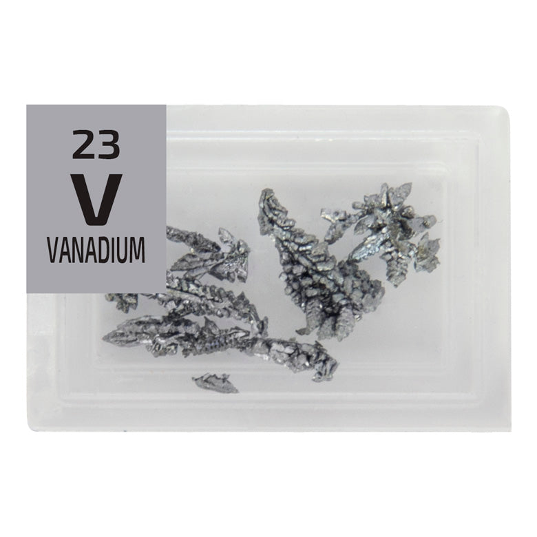 99.9% Pure Vanadium Crystal Periodic Element Tile - Small | The Periodic Element Guys