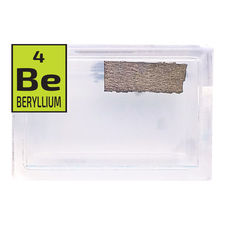 Beryllium Foil Periodic Element Tile - -Small | The Periodic Element Guys