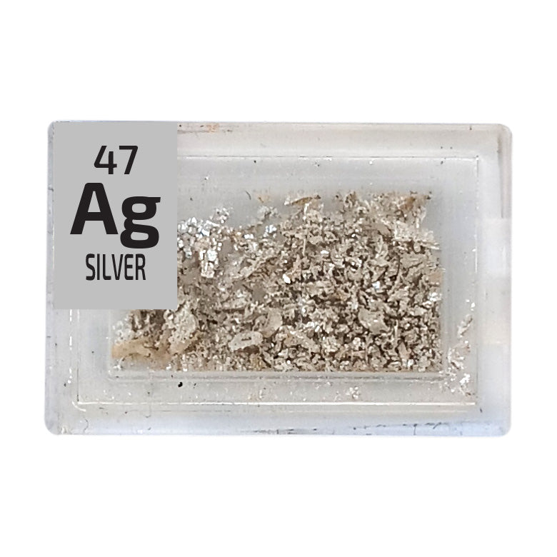 Silver Crystalline Pieces Periodic Element Tile - Small | The Periodic ...