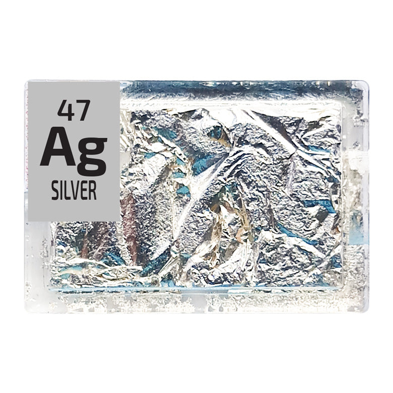 Silver Foil Periodic Element Tile - Small | The Periodic Element Guys