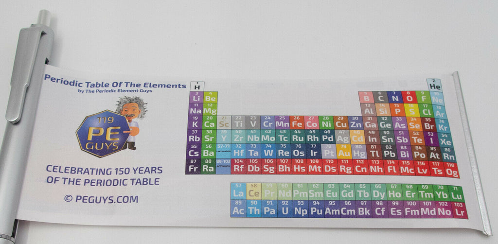 PEGUYS Periodic Table of Elements Banner Pen. Limited Edition Chemistry ...