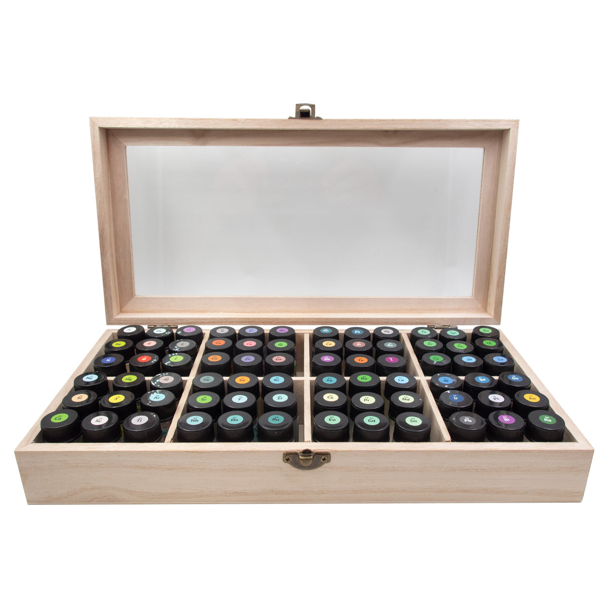 Chemistry Element Set Including 72 Periodic Table Samples in a Labeled ...