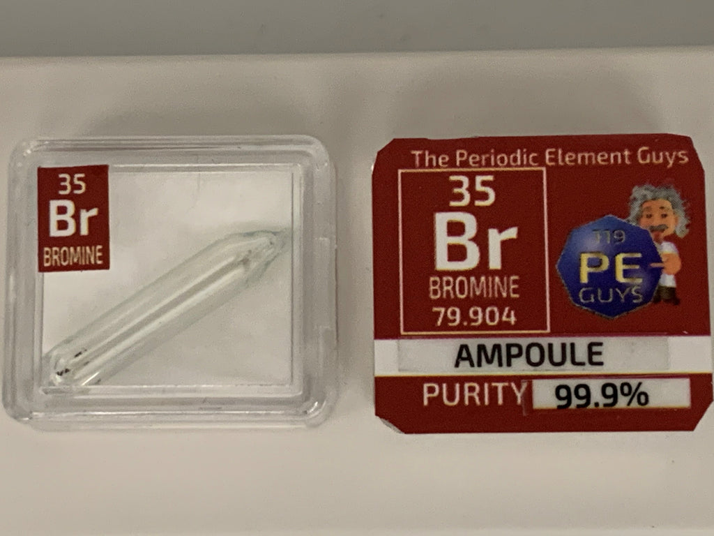 Bromine Vapor Discharge ampoule. | The Periodic Element Guys