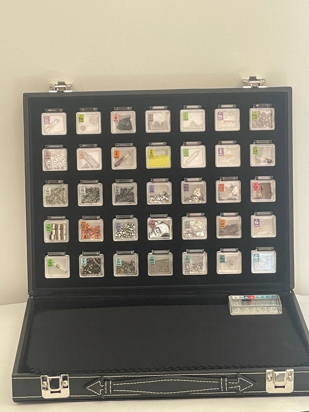 78 Piece Luxury Periodic Element Display including Scandium Rhodium ...