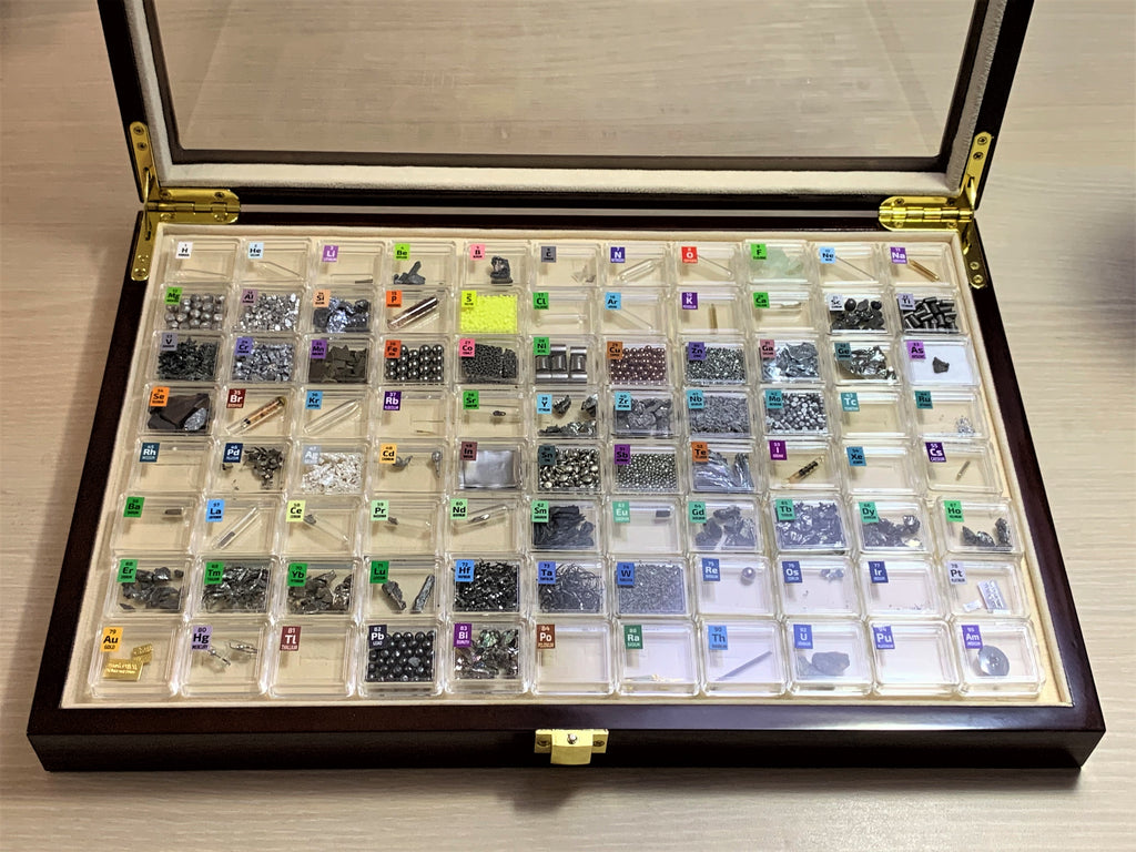 Luxury 84 periodic table Element Tile Samples in Luxury Wooden Display ...