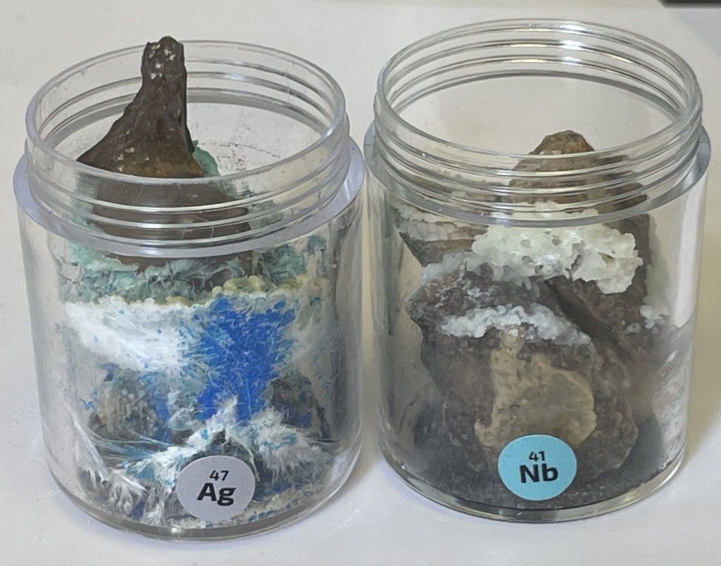 Periodic Element Rock Crystals with Carbon Indium Tantalum Manganese ...